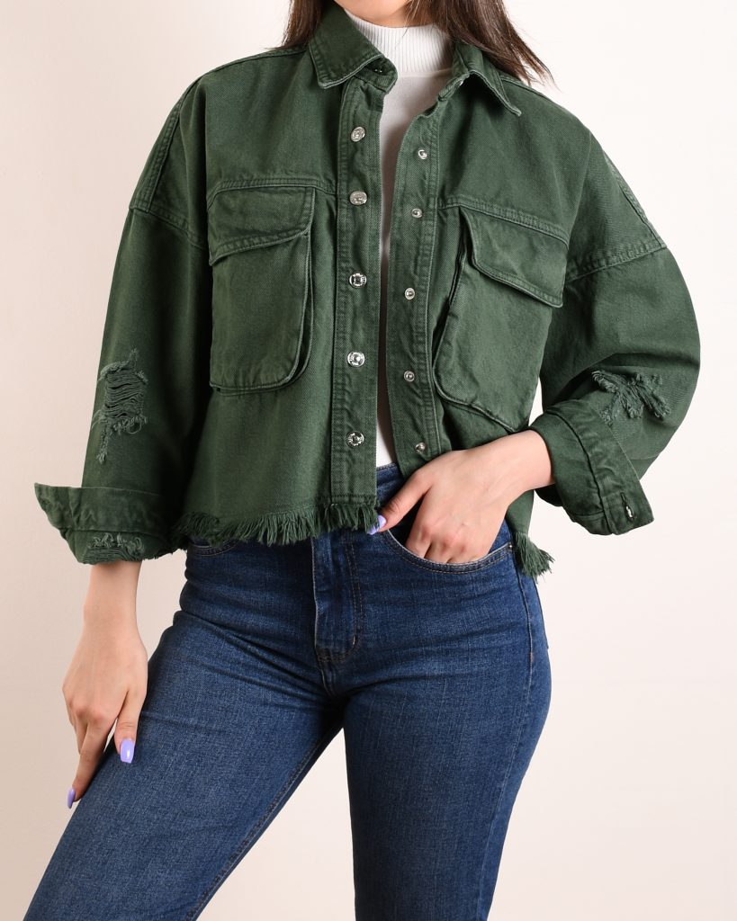 کت جین پایین ریش کد OppsiH001 | فروشگاه پوشاک اینفینیتی