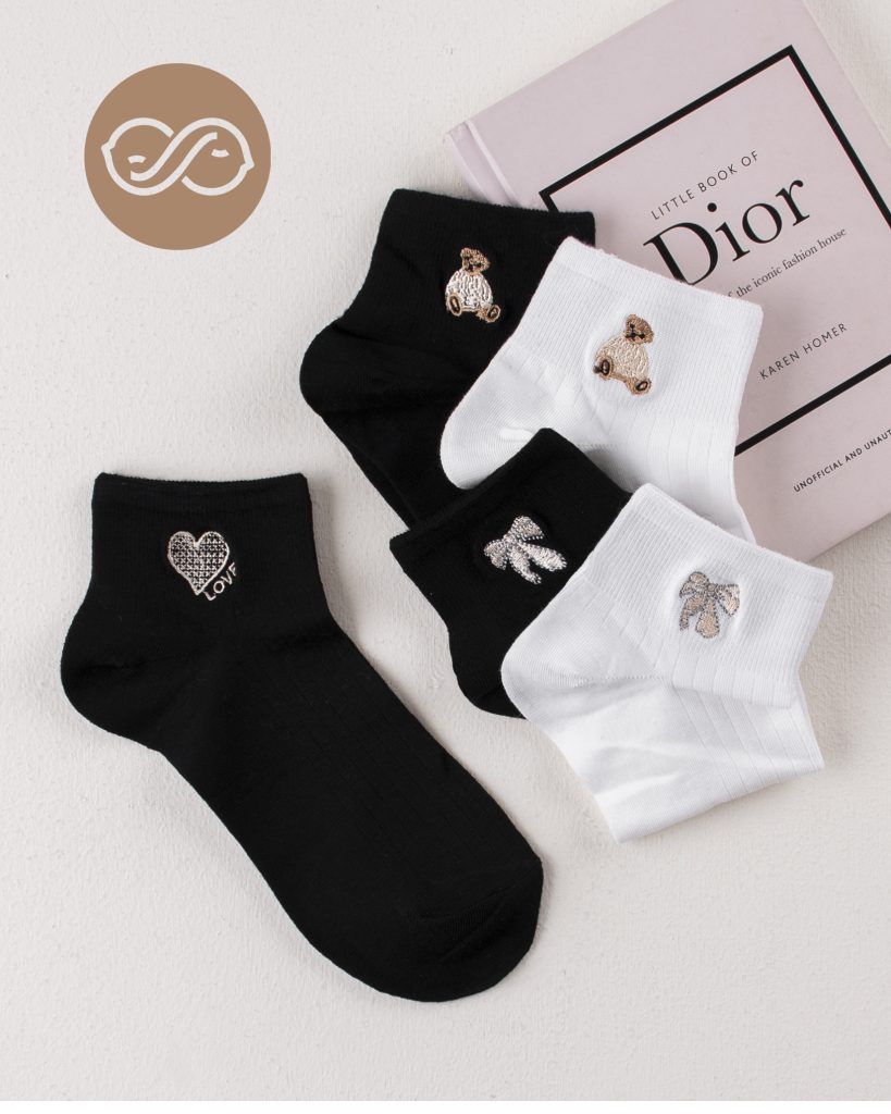 جوراب گلدوزی Oppsi00798 | فروشگاه پوشاک اینفینیتی