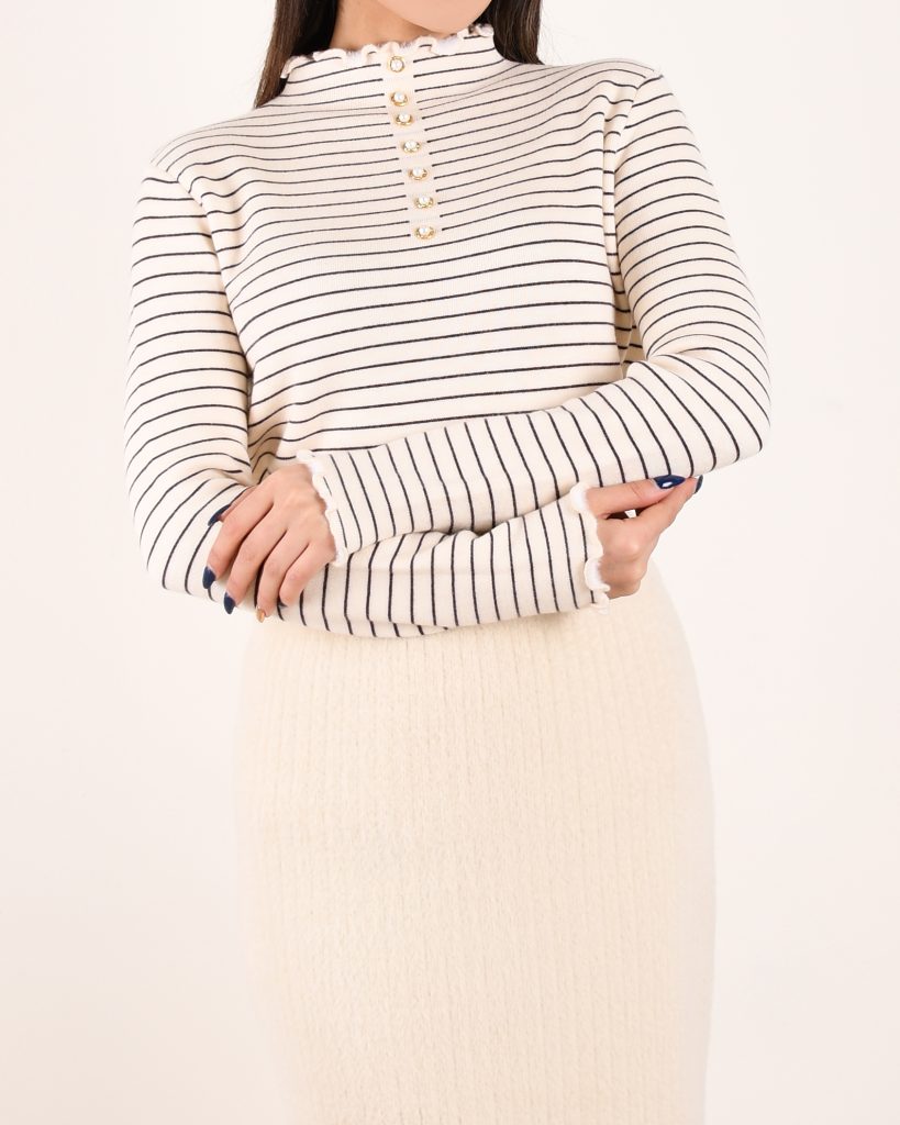 بافت راه راه داخل خز Oppsih00295 | فروشگاه پوشاک اینفینیتی