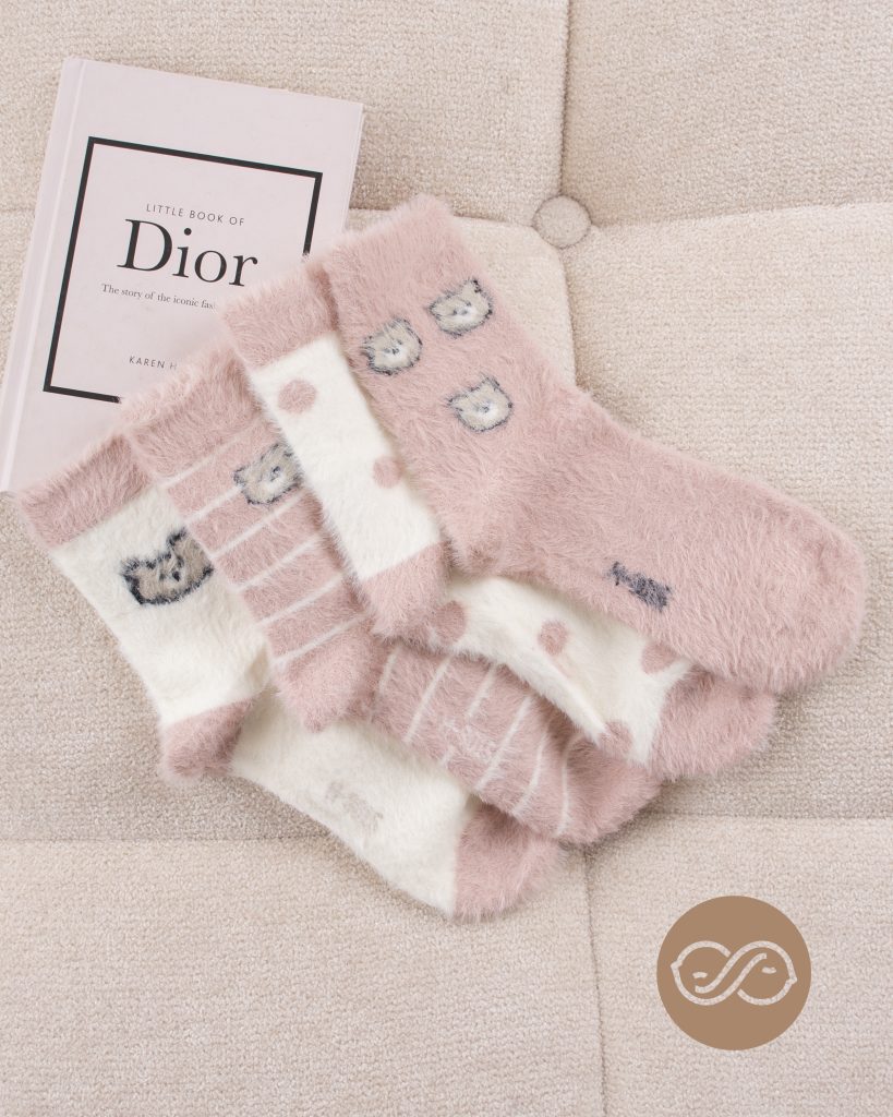 جوراب موهر صورتی Oppsi00078 | فروشگاه پوشاک اینفینیتی