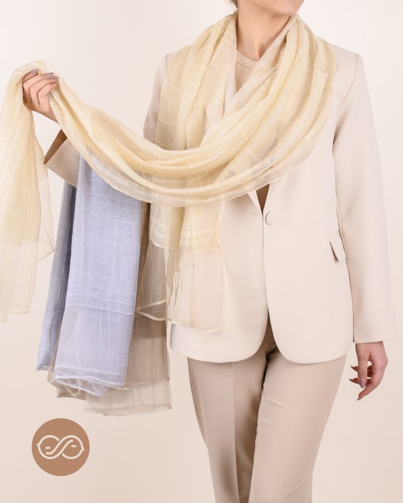 شال حریر مجلسی (سلینا) OppsiS00541 | فروشگاه پوشاک اینفینیتی